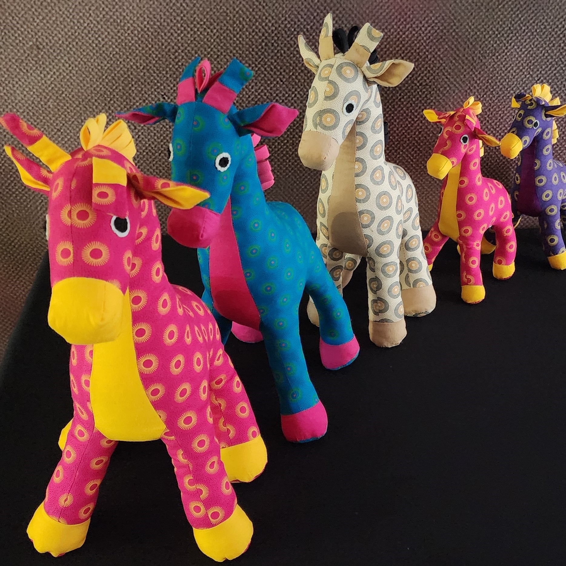 Lily Giraffe Shweshwe Soft Toy – Bush Whisper Shop